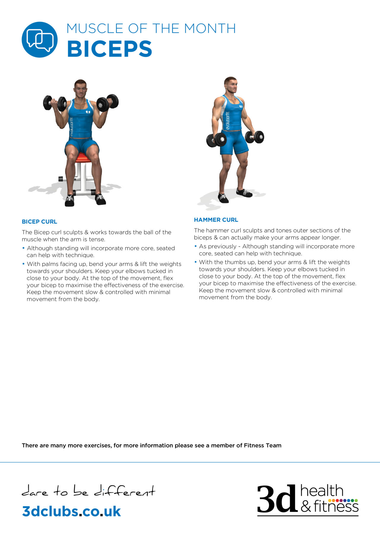 Information Sheets - 3d Clubs